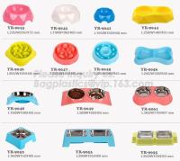 China Lovely Personalized portable pet dog food water bowl ceramic plastic, Plastic pet bowl /PP pet dish for dog /food pail f for sale