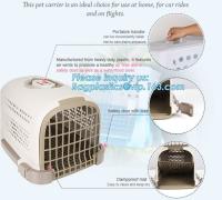 China Transport Box Pet Air Box Travel Carrier Cages Portable Plastic Dog Carrier, Dog Box Cages------Durable Plastic Aviation for sale
