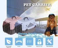 China Transport Box Pet Air Box Travel Carrier Cages Portable Plastic Dog Carrier, Dog Box Cages------Durable Plastic Aviation for sale
