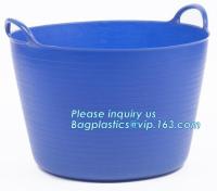 China Plastic Laundry basket, organizer basket with customized size, laundry storage bag laundry basket with two pockets from for sale
