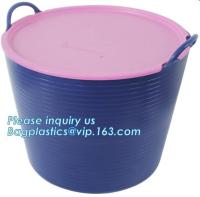 China Plastic Laundry basket, organizer basket with customized size, laundry storage bag laundry basket with two pockets from for sale