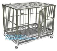 China Wholesale Heavy Duty Custom Made Large Animal Pet Dog Cage ( stainless steel, metal, aluminum, iron,galvanized steel ) for sale