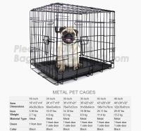 China customized portable stainless steel aluminum metal folding big dog cage, dog kennels cages large outdoor durable dog hou for sale