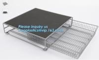 China Coffee pod storage drawer, customized iron metal mesh coffee pod storage organizer 36 k cup drawer, Kitchen King Coffee for sale