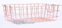China Metal Wire storage basket, Metal wire Under Shelf Storage Basket Space Saving Easy Cabinet Shelf Caddy Basket, kitchen b for sale