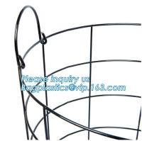 China Customized Wire Diameter Stock Pot Cooking Wire Mesh Metal Storage Basket, Industrial Metal Wire Storage Basket With Han for sale