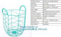 China Copper Kichen Metal Wire Fruit storage Basket, Low price metal wire mesh storage baskets, wire metal desk organizer rose for sale