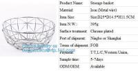 China Home kitchen 3 tiers fruits vegetables storage metal wire hanging fruit Basket, Home storage modern design metal mesh we for sale