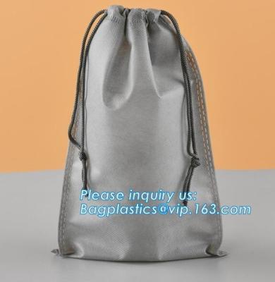 China Customized non woven drawstring bags， digital full color printing non woven drawstring bag for promotional event bagease for sale