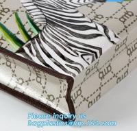 China Gray punch non woven bag with bottom, punch style non woven material tote bag, china hot sell pp material non woven bag for sale