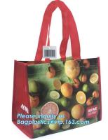China Custom promotional wine shopping tote fabric polypropylene laminated pp non woven bag, Custom Shopping Waterproof Gold L for sale