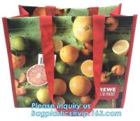 China Custom promotional wine shopping tote fabric polypropylene laminated pp non woven bag, Custom Shopping Waterproof Gold L for sale