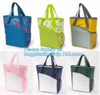 China Factory price high quality fashion customize handle laminated non woven bag, heat seal die cut handle ultrasonic non wov for sale
