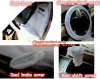 China Nylon seat cover Reusable seat cover car seats Steering wheel cover foil Disposable car carpet cover Disposable seat cov for sale