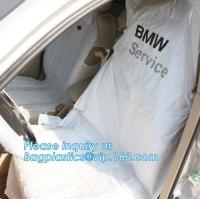 China Disposable plastic car seat cover universal, Industrial Disposable Wipes Synthetic Leather Car Seat Cover Synthetic Leat for sale