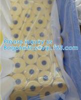China PE taped plastic drop masking film for car painting, Plastic film/pre-taped masking taped protective plastic film, BAGEA for sale