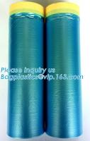 China PE taped plastic drop masking film for car painting, Plastic film/pre-taped masking taped protective plastic film, BAGEA for sale