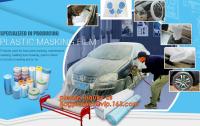China Auto Paint Plastic Protection Masking Film Car Accessories, Disposable car accessories paint masking film,PE semi-fini for sale