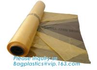 China plastic auto paint masking film supplier 5*150m, plastic pe protective cushion material paint protection film, auto pol for sale