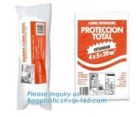 China 6ft heavy duty plastic sheet dropped table drop cloth,plastic dust protection sheet drop cloth,all purpose absorbent pla for sale