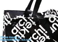 China Eco Friendly Tote Shopping Carry Fabric PP Laminated Recyclable Woven Bag, Custom Foldable Shopping Recycle PP Non Woven for sale