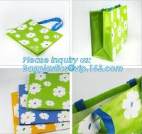 China Fashion WaterProof PP Woven Laminated Handle Shopping Bag,fashion laminated reusable pp woven big shopping woven bag for sale