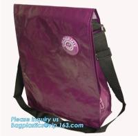 China Factory custom recyclable folding laminated pp non woven bag shopping with heat transfer printing non woven fabric carry for sale