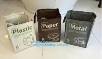 China Factory custom recyclable folding laminated pp non woven bag shopping with heat transfer printing non woven fabric carry for sale