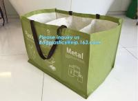 China Factory custom recyclable folding laminated pp non woven bag shopping with heat transfer printing non woven fabric carry for sale