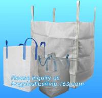 China Custom design polypropylene woven jumbo bags big bag 1000kg for sand stone,U-type competitive price 100% PP breathable b for sale