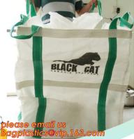 China 100% virgin PP woven big bag/jumbo bag FIBC for cement sand,super sacks 1000kg pp woven fabric big bags jumbo sand bag for sale