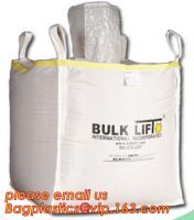 China High Quality Big Bulk Screen Printing 1 Ton PP Woven jumbo Container Bag,Top open virgin polypropylene woven big jumbo b for sale