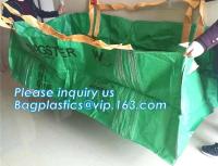 China skip bulk bags pp material big bag jumbo bag for animal feed，Belts Tubular Jumbo Bag U-Type Jumbo Bag Mesh Bag High Load for sale