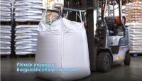China PP woven bulk big ton bag / jumbo bag for packing stone, fish meal,sugar,cement,sand,1 ton Custom PP Woven Big Bulk Jumb for sale