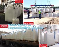 China Durable plastic PP woven FIBC big jumbo bag for building material sand cement lime,super sacks 1000kg pp woven fabric bi for sale