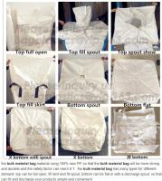 China Type A polypropylene fibc big bag recycle jumbo super big bags 1500 fabric woven bulk fertilizer pe liner pp jumbo bags for sale