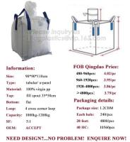 China Totally virgin pp material 1 ton woven jumbo big bags FIBC big bag for sand,High tensile strength PP woven FIBC big sale for sale