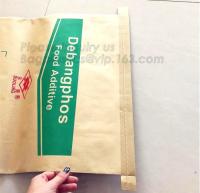 China Color printed kraft paper laminated pp woven bag,Kraft paper laminated pp woven bag for cement 25kg,eco-friendly feed pa for sale