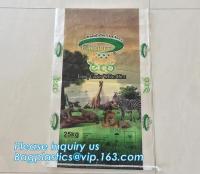 China Custom recyclable kraft paper laminated pp woven food packaging bag with logo printing,25kg 20kg urea fertilizer packagi for sale