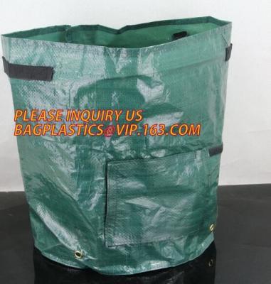 China Garden Grow Bags Aeration Fabric Pots Potato Planter Bag with Handles and Access Flap,Potato Tomato Strawberry Vegetable for sale