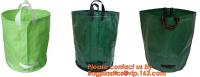 China 200L Foldable leaf bag garden waste bag reciclyng garden leaf bags with wheels,Reusable Pop-up Garden Bag Leaf Container for sale