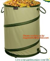 China Strong Garden Bags Waste Refuse Rubbish Grass Sack Waterproof Leaf Bag outdoor camping rubbish pop up bag, supplies, pac for sale