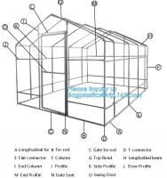 China hdpe woven greenhouse film, plastic roof transparent cover for green house,Good services hot galvanized structure big wa for sale