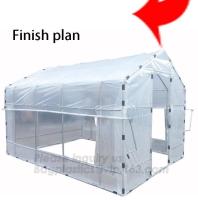 China Agricultural Glass Green House for Commerical,Pop up Greenhouse Eco-friendly Fiberglass Poles Overlong Cover 98