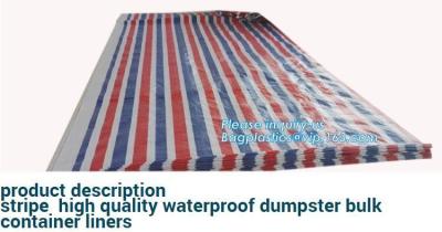 China 6Mil Drawstring White Waterproof Dumpster Container Liners,Recycled PE Dumpster Container Liners For Garbage Disposable for sale