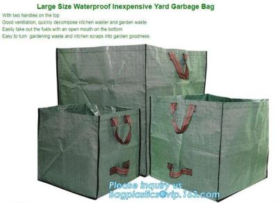 China large size waterproof inexpensive yard garbage bag,PE Woven Potato Planter Growing Bag,potato plant garden PE Woven grow for sale