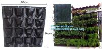 China folding retain moisture, indoor outdoor high quality hanging flower bags,4 Pockets Permeable Non-woven fabric 26x65cmx1m for sale