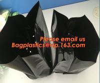 China polyethylene black grow bags plastic plant pot seeding nursery bags,Effective UV Stabilized Black White Plastic Growing for sale
