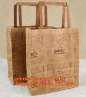 China wholefoods flour/sugar tea/coffee paper bakery take out bag white brown kraft wax coated bag pe coated bag central strip for sale