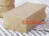 China Customized Printing white kraft paper bags sandwich packing Bread Package Bag,Grease Proof Foil Lined Brown Kraft Paper for sale